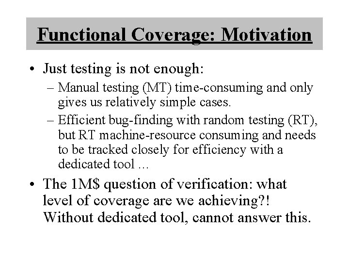 Paper Review Hole Analysis For Functional Coverage Data