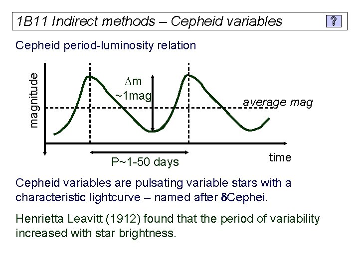 1 B 11 Foundations of Astronomy Cosmic distance