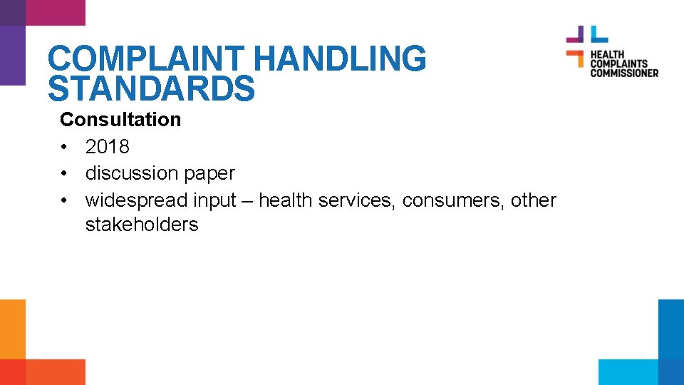 COMPLAINT HANDLING STANDARDS via Zoom 17 December 2020