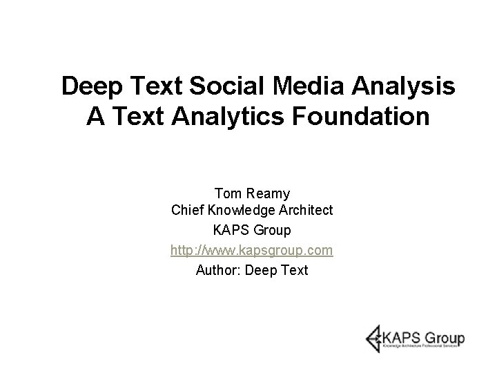 Deep Text Social Media Analysis A Text Analytics