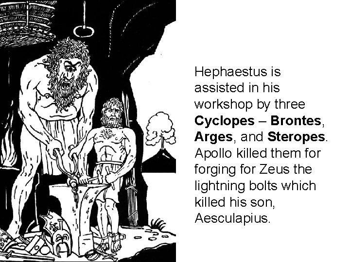 HEPHAESTUS Sing clearvoiced Muse about Hephaestus renowned for