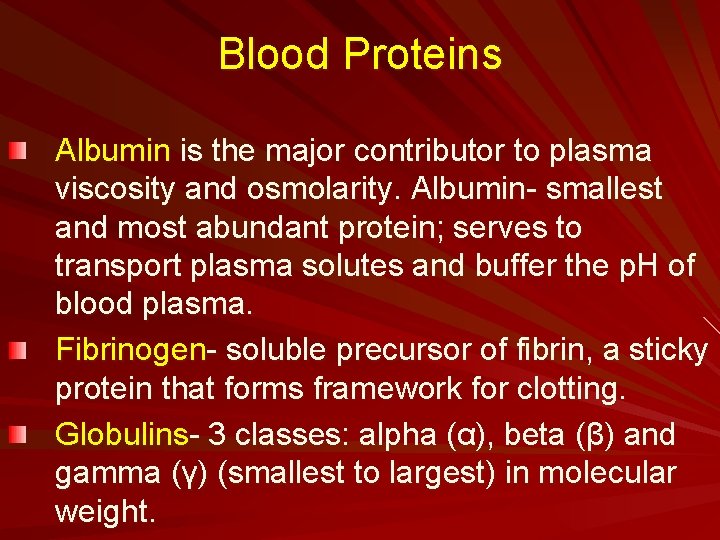 Chapter 19 The Circulatory System I Blood Cardiovascular