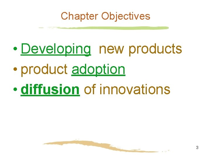 Creating the Product Chapter Objectives layers of a