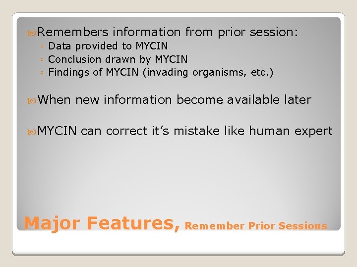 MYCIN Provided by Sharif university Students Modified Vali