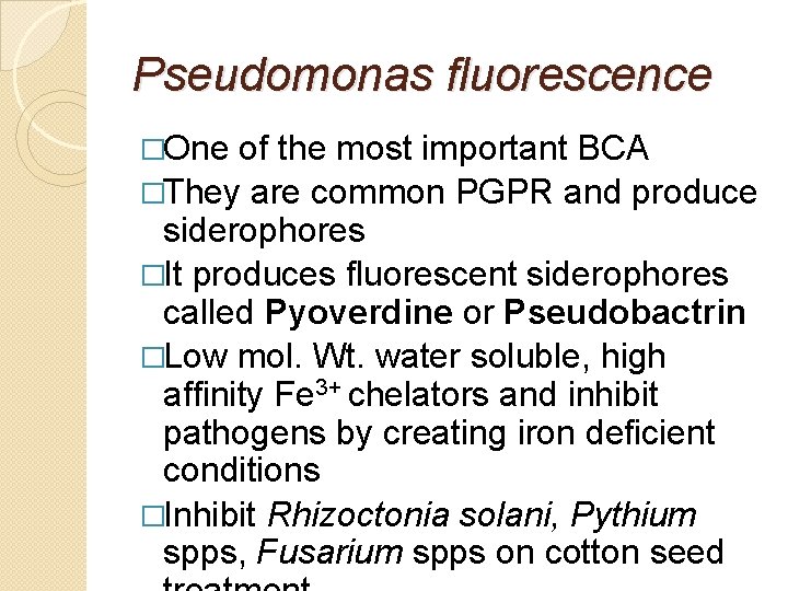 Biopesticides Bio Control Agents S Y B Sc