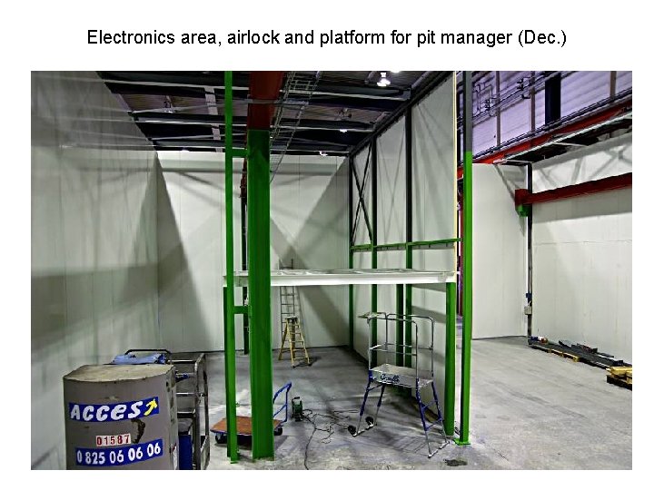 Status of AMS 02 Integration Area in Building