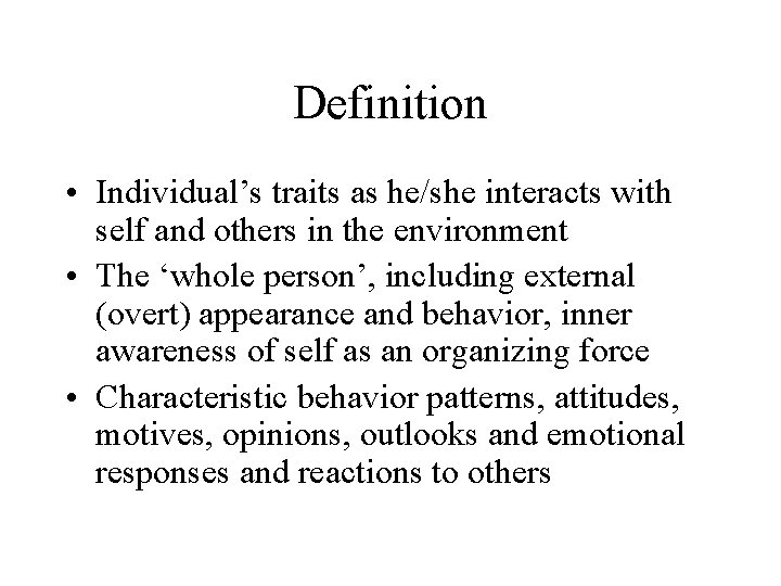 Personality Differences in Library Staff and Users Session