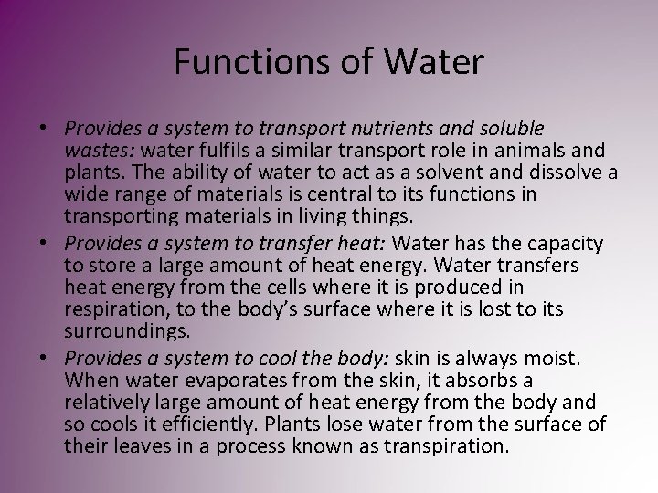 Week 11 Lesson 2 Chapter 10 Water Essential