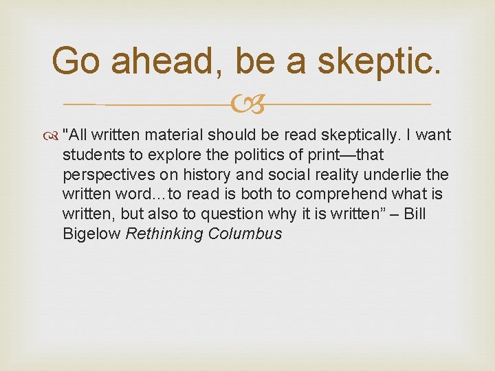 Tuesday October 14 2013 Rethinking Columbus Examining historical