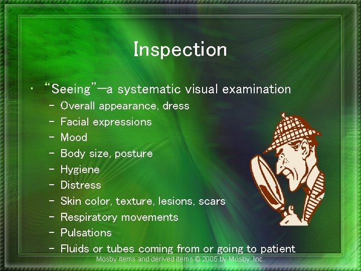 Techniques of Physical Examination Taylor ch 25 Mosby