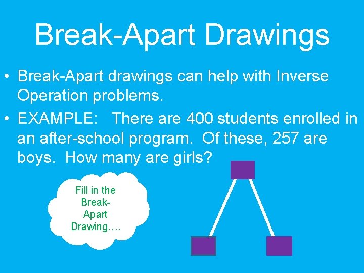 WarmUp Subtotals Method for Addition 257 143 300