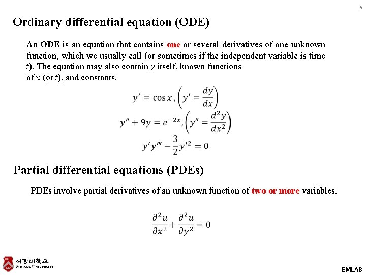 2 1 Ordinary differential equations 2 Linear algebra