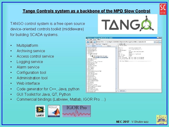 MultiPurpose Detector MPD Slow Control System historical background