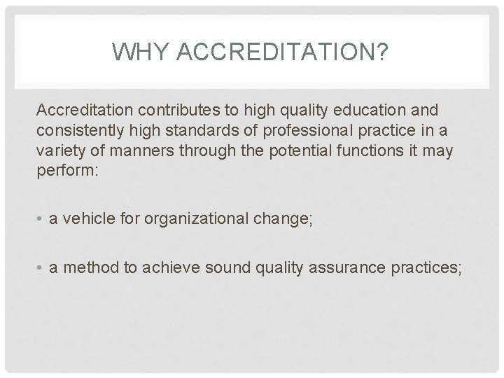 ACCREDITATION CHILD AND YOUTH CARE EDUCATIONAL ACCREDITATION BOARD