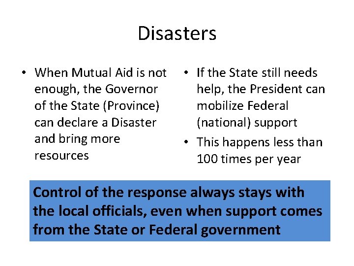 Introduction to Emergency Management in the United States