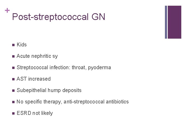 Glomerulopathies clinical syndromes November 6 2015 Which patient