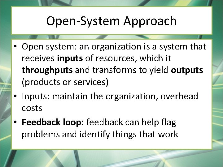 Chapter 4 Organizational Theory Structural Approach to Large