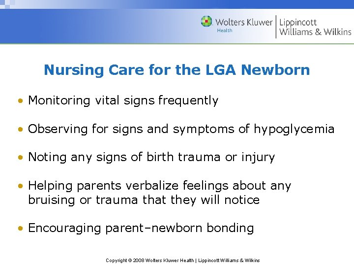 The Newborn With a Gestational or Acquired Disorder