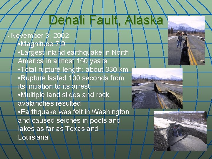 Earthquakes in the U S By Allison Kantner