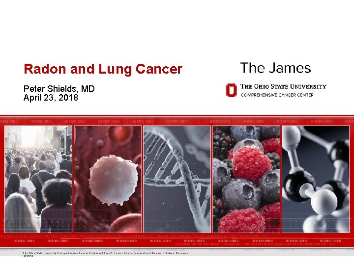 Radon and Lung Cancer Peter Shields MD April