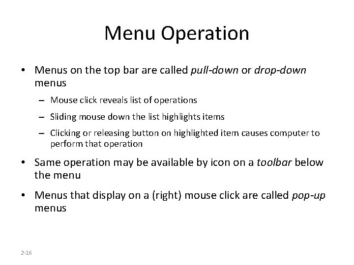 Chapter 2 Exploring the HumanComputer Interface TECH 1010