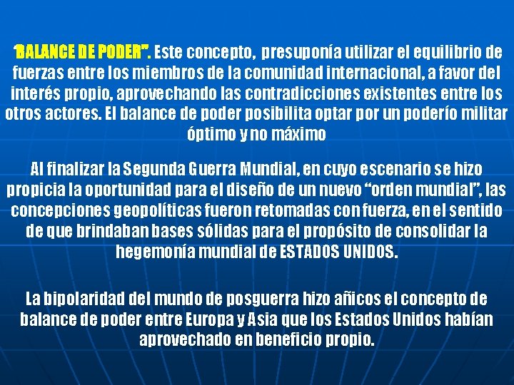 Tema 3 ESTADOS UNIDOS COMO PRINCIPAL POTENCIA POLITICA