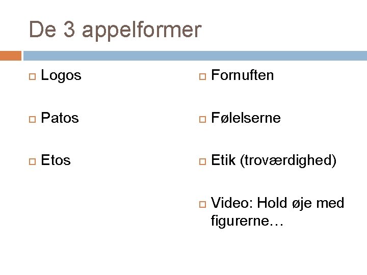 DE 3 APPELFORMER Logos Patos og Etos De