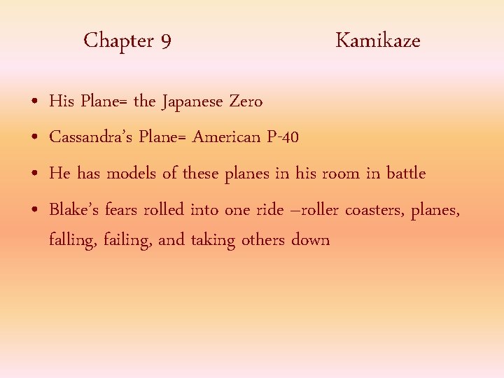 Significance of Rides and Symbolism Full Tilt Chapter