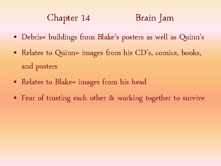 Significance of Rides and Symbolism Full Tilt Chapter