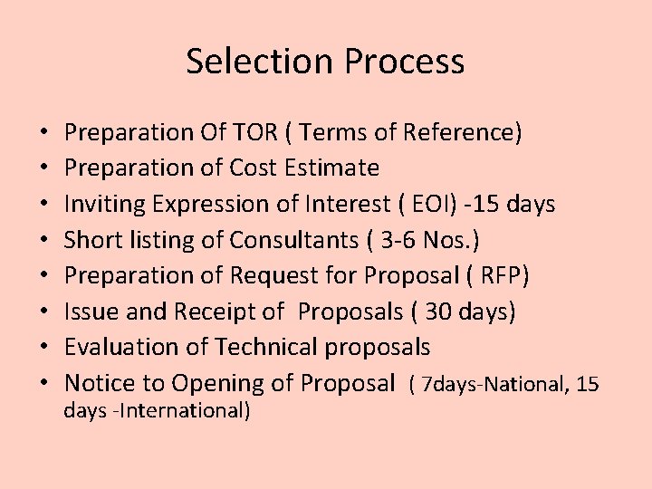 Type of Procurement Public National Context Follow Act