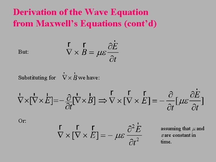 Maxwells Equations Light Waves Longitudinal vs transverse waves