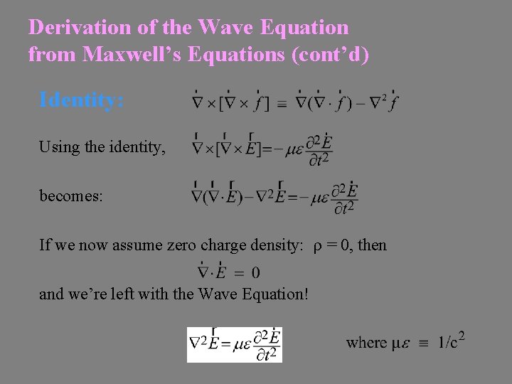 Maxwells Equations Light Waves Longitudinal vs transverse waves
