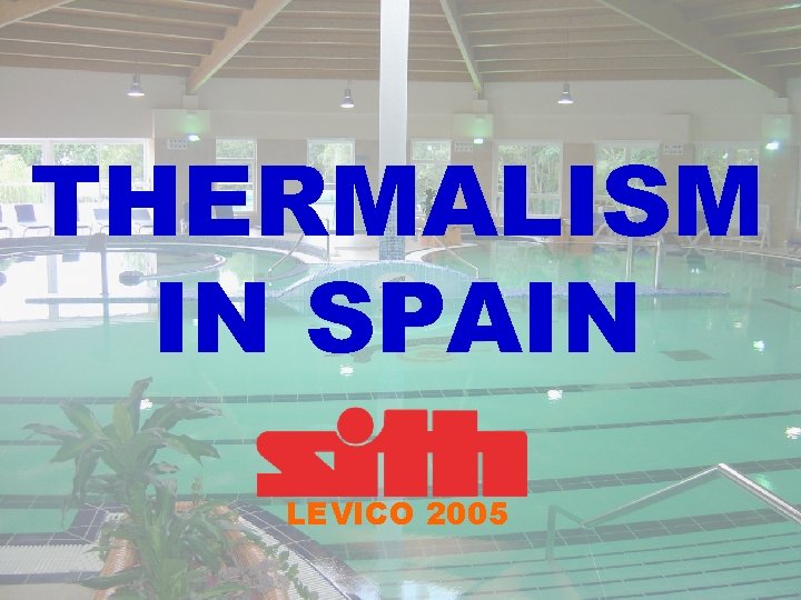 THERMALISM IN SPAIN LEVICO 2005 n Sector Profile