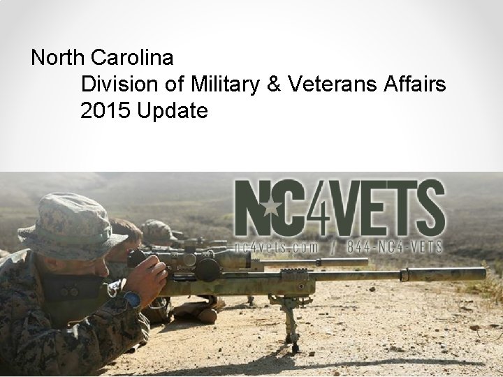 North Carolina Division of Military Veterans Affairs 2015