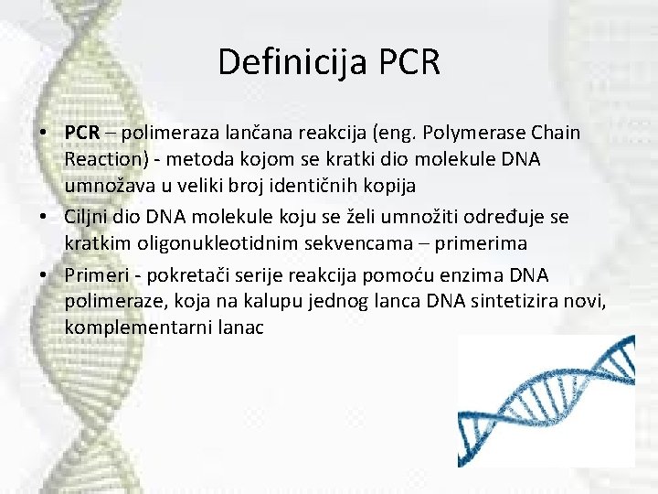 PCR metoda Nensi Aramini mag med lab diagn