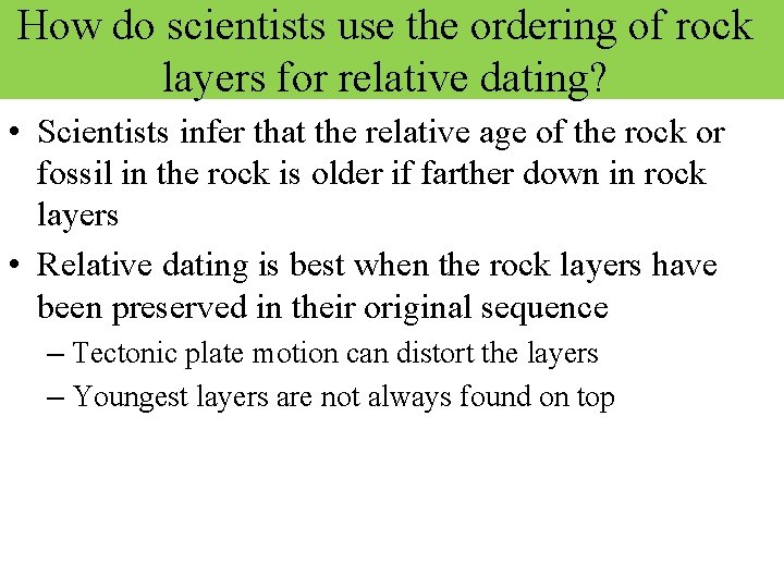 History of Earth and its landforms 8 E