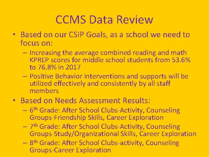 Campbell County Middle School What is SSS Student