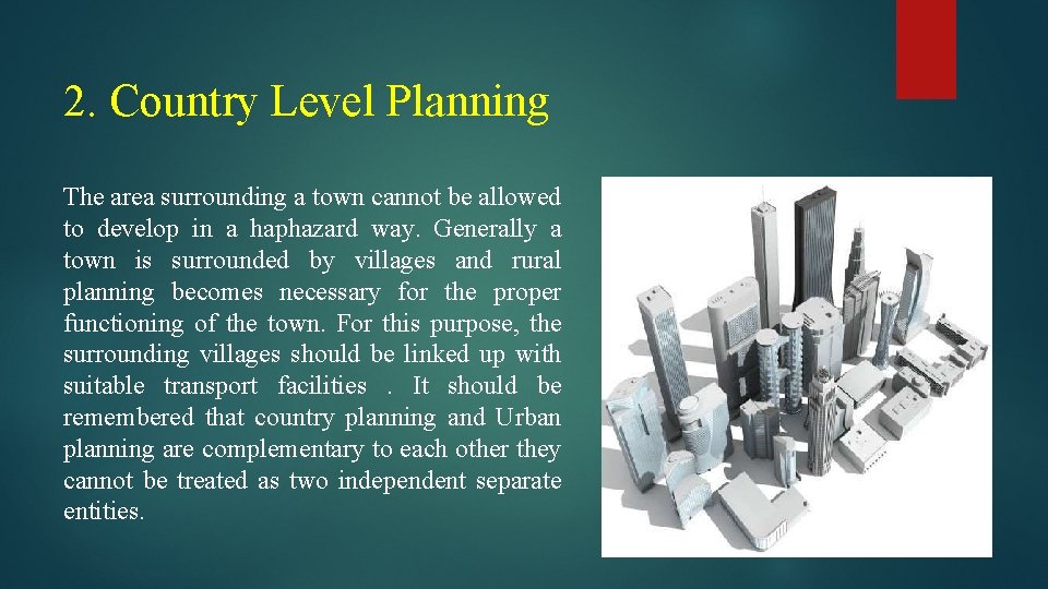 Lecture no 4 Levels of Planning Levels of