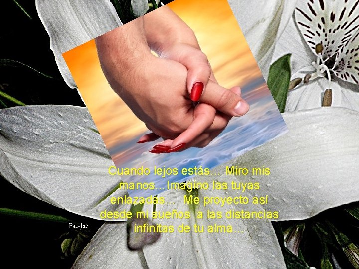 Cuando tus manos son una con las mas