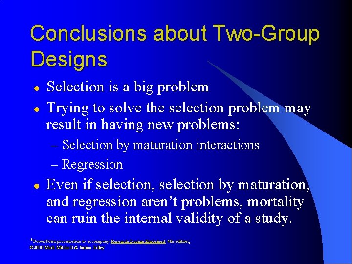 Chapter 5 Internal Validity Power Point presentation to