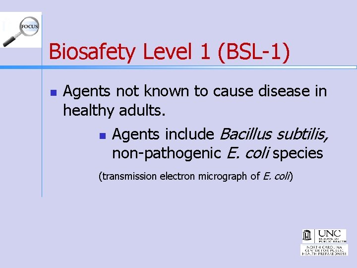Laboratory Biosafety Levels Presented by Prof Dr Hussein