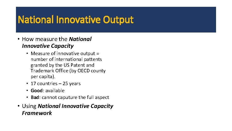 Location Matters Innovation has become the defining challenge