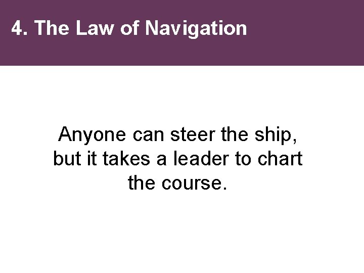 21 IRREFUTABLE LAWS OF LEADERSHIP MODULE 16 Resilient