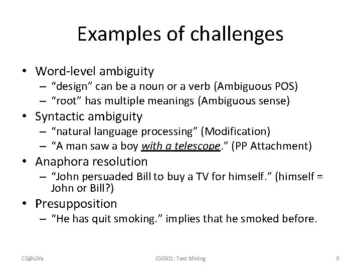 Recap how to build such a space Solution