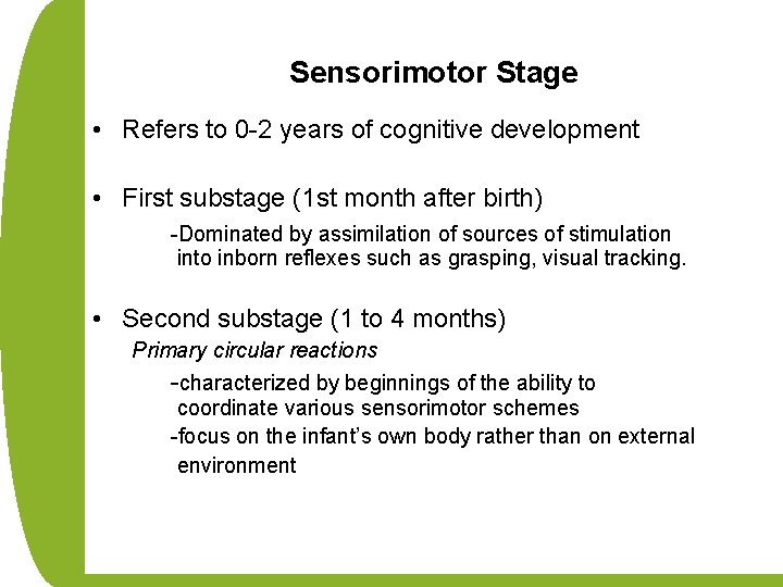 CHAPTER 5 Infancy Cognitive Development Cognitive Development Jean