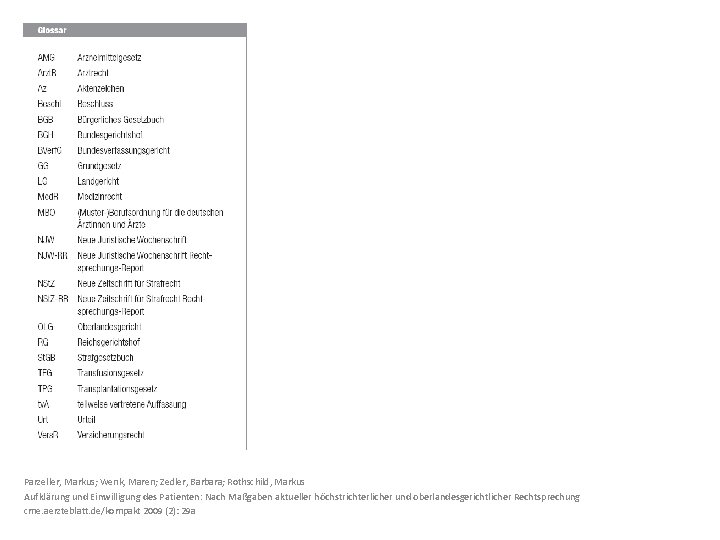 Parzeller Markus Wenk Maren Zedler Barbara Rothschild Markus