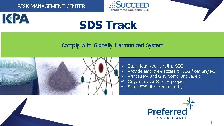 RISK MANAGEMENT CENTER Overview of Succeed Risk Management