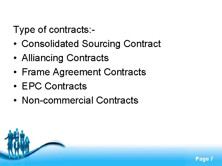 Contracting for Projects Class 5 Contract Management Managing