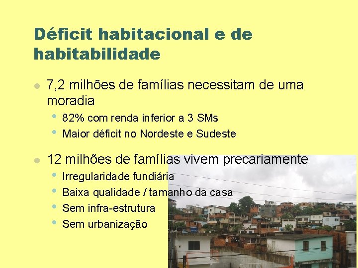 Sistema Nacional de Habitao de Interesse Social Brasil