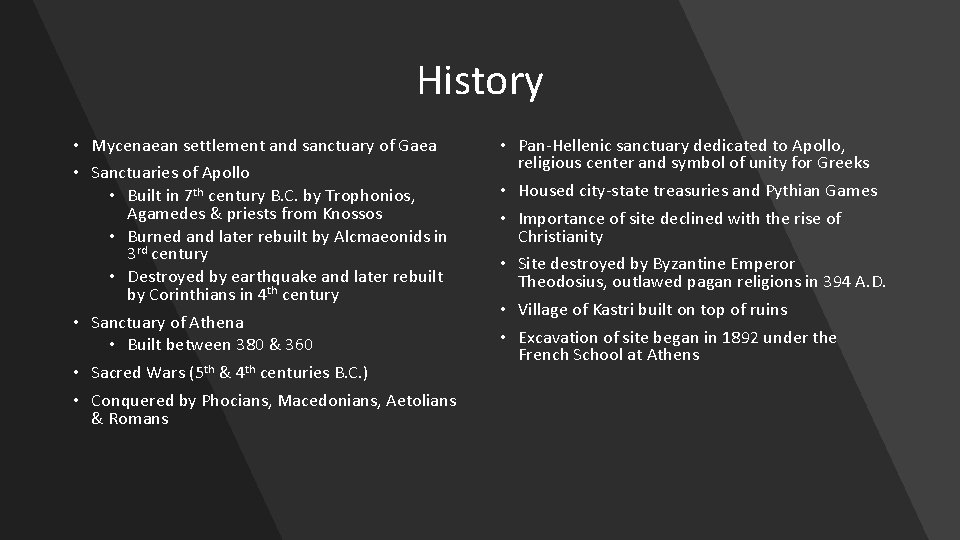 The Sanctuary of Delphi By Jonathan Richmond Location